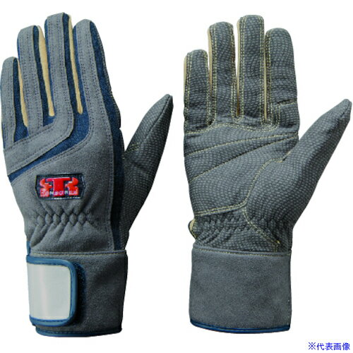 オレンジブック トラスコ中山　TRUSCOトンボレックス パラ系アラミド繊維&人工皮革製手袋ロング ネービー 〔品番:K551NV3L〕[ 注番:5220977]特長●パラ系アラミド繊維製ニットをほぼ全面人工皮革でカバーしたロングタイプで、...