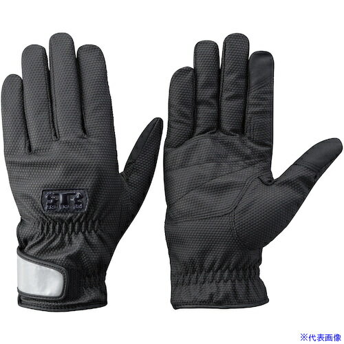 オレンジブック トラスコ中山　TRUSCOトンボレックス 合皮×サーモトロン簡易防寒手袋 ブラック 〔品番:E255BKS〕[ 注番:5221041]特長●手袋内装に蓄熱保温素材のユニチカ”サーモ トロン”フリースを使用し、さらに人差し指と...
