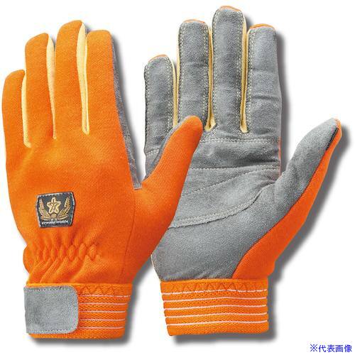 オレンジブック トラスコ中山　TRUSCOトンボレックス 消防活動用耐切創手袋 オレンジ 消防団マーク 〔品番:K707HTRDL〕[ 注番:5222548]特長●耐切創強度に優れたパラ系アラミド繊維製ニットを本体に使用し掌側に濡れても滑り...