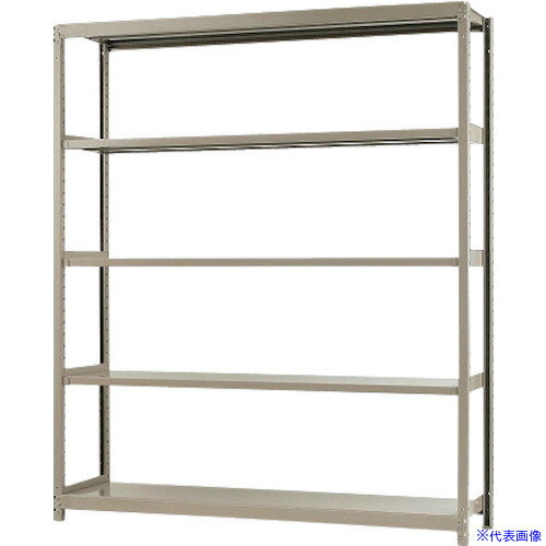 オレンジブック トラスコ中山　TRUSCO北島 軽中量150K単体W1800XD300XH2100アイボリー5段 〔品番:T150180302105〕[ 注番:5259869]特長●ボルトレスで組立が簡単しかも1段／耐荷重が150kgで連結...