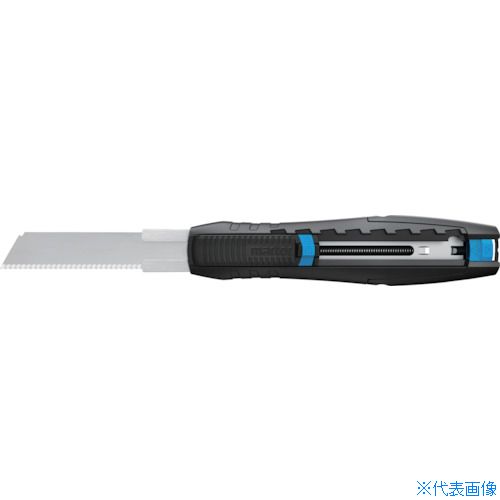 オレンジブック トラスコ中山　TRUSCOmartor セーフティカッター SECUBASE 383(鋸刃) 〔品番:383005〕[ 注番:5260177]特長●刃が長く、しなるため厚手の材料カットや横から水平に接触面に押し当てて使用でき...