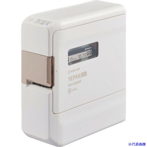 オレンジブック トラスコ中山　TRUSCOKING JIM ラベルプリンター「テプラ」PRO SR−R2500P シロ 〔品番:SRR2500PW〕[ 注番:5280042]特長●スマホで手軽にラベル作成、本体とスマートフォンをBlueto...