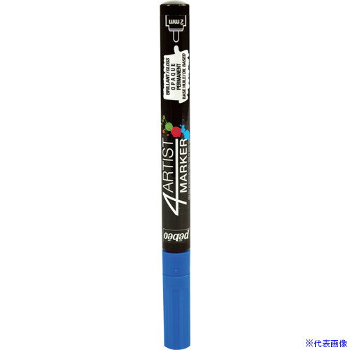 オレンジブック トラスコ中山　TRUSCOPebeo 4アーティスト マーカー 2mmラウンド ダークブルー 〔品番:580010〕[ 注番:5287704]特長●顔料濃度が高く、隠ぺい力、耐光性に優れています。●金属製品や黒いゴム、ガラス...