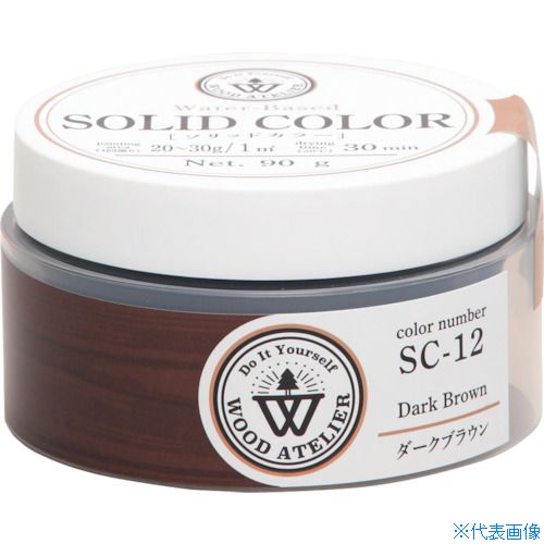 オレンジブック トラスコ中山　TRUSCO和信ペイント ソリッドカラー SC−12 ダークブラウン 90g 〔品番:800832〕[ 注番:5290504]特長●ワックス感覚で使える、これまでにないペースト状のニスです。仕様●容量(L)：0...