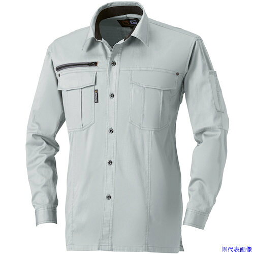 オレンジブック トラスコ中山　TRUSCOG.G. 165 長袖シャツ シルバーグレー 6L 〔品番:165226L〕[ 注番:5292504]特長●綿の肌触りとストレッチ性を融合した作業服です。●動きやすさと綿同等の耐火性を併せ持つ素材を...