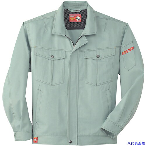 オレンジブック トラスコ中山　TRUSCOSOWA 9773 長袖ブルゾン モスグリーン 6L 〔品番:97731076L〕[ 注番:5301877]特長●生地裏側が綿タッチで肌触りが良いです。●制電性素材で静電気の発生を抑えます。仕様●色...