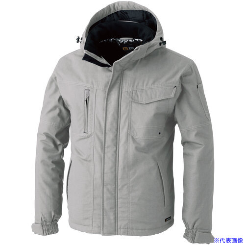 オレンジブック トラスコ中山　TRUSCOG.G. 6004−00 長袖防寒ブルゾン グレー 3L 〔品番:60040073L〕[ 注番:5303680]特長●綿素材で火や熱に強く、ハードワークにも対応した防寒ブルゾン。●表地に引き裂き強度...