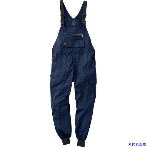 オレンジブック トラスコ中山　TRUSCONBW 4302−24 サロペット ネイビー L 〔品番:4302241L〕[ 注番:5303777]特長●定番のT/Cソフトツイルを使用しています。●裾リブで足元がすっきりします。仕様●色：ネイビ...
