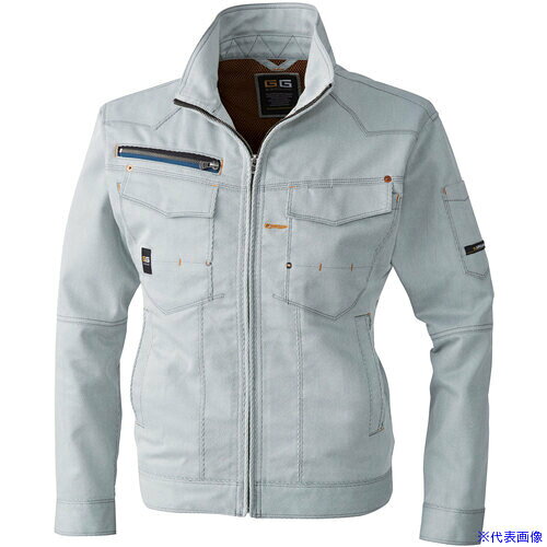 オレンジブック トラスコ中山　TRUSCOG.G. 8773 長袖ブルゾン シルバーグレー S 〔品番:877322S〕[ 注番:5314655]特長●特徴ある素材とスタイリッシュなデザインが人気のカジュアルワーキングウェア●信頼の日本製カ...