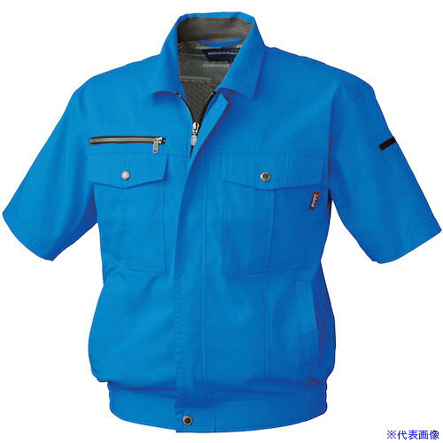 オレンジブック トラスコ中山　TRUSCO桑和 611 半袖ブルゾン ブルー 4L 〔品番:61184L〕[ 注番:5316213]特長●豊富なカラーとアイテム数で幅広いシーンに対応します。●制電性素材で静電気の発生を抑えます。●不快なニオ...
