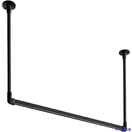 オレンジブック トラスコ中山　TRUSCOTOSO ハンギングバーH‐1天井付けCタイプセット ブラック W1400XH450 〔品番:30017003〕[ 注番:5346470]特長●傷や錆が付きにくいラッピングフィルム仕様●高さ(mm)...