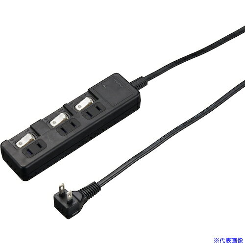 オレンジブック トラスコ中山　TRUSCOYAZAWA 雷ガード付3個口節電タップ3mブラック 〔品番:H8KS333BK〕[ 注番:5346971]特長●雷ガード、個別スイッチ、シャッター、充実の安全機能付きです。仕様●コンセント数：3●...