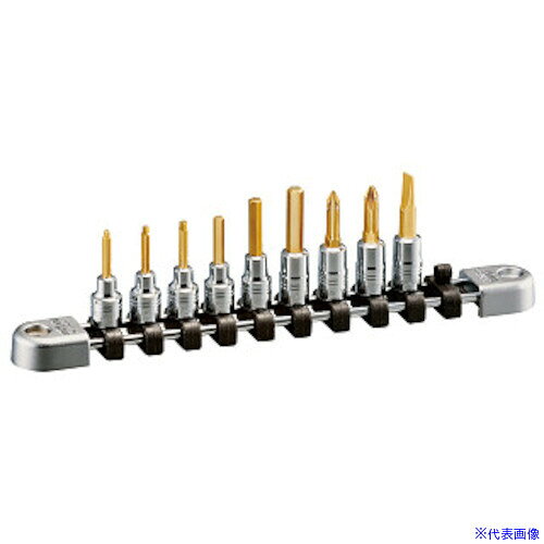 オレンジブック トラスコ中山　TRUSCOnepros 6.3sq.ヘキサゴンビットソケットセット[9コ組] 〔品番:NTBT209A〕[ 注番:5349271]特長●ネプロス 6.3sq. ソケットホルダーにセットしたビットソケットセット...