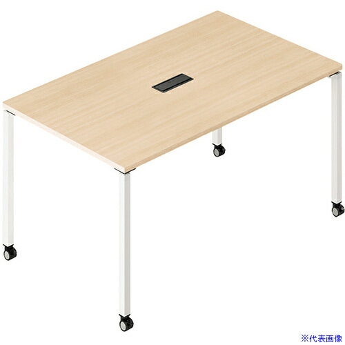 オレンジブック トラスコ中山　TRUSCONAIKI ビティーミーティングテーブル 〔品番:BTMP1590HCWSP〕[ 注番:5361384]特長●カジュアルで機能的なミーティングスタイルを演出します。●LAN配線や電源コンセントを収納...