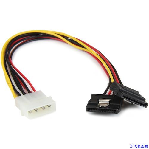 オレンジブック トラスコ中山　TRUSCOStarTech PC電源ケーブル/LP4 − SATA電源分岐/30cm/4 − 15ピン/メス−オス/ペリフェラル 電源 コネクター 〔品番:PYO2LP4LSATA〕[ 注番:5374266]...