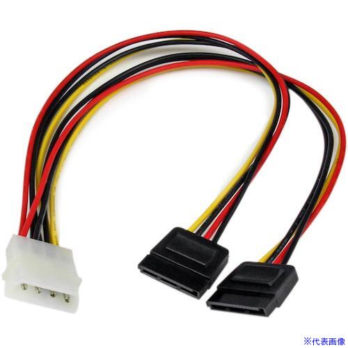 オレンジブック トラスコ中山　TRUSCOStarTech PC電源ケーブル/LP4 − SATA分岐/ラッチ付/30cm/4−15ピン/メス−オス/ペリフェラル 電源 コネクター 〔品番:PYO2LP4SATA〕[ 注番:5374272]...