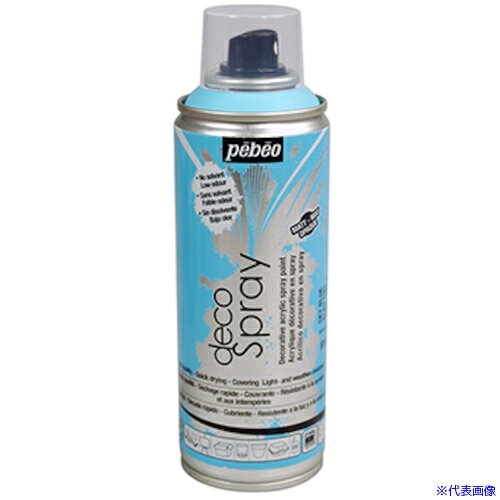 オレンジブック トラスコ中山　TRUSCOPebeo デコスプレー200ml マット色 スカイブルー 〔品番:093816〕[ 注番:5382804]特長●水性アクリルペイントでにおいが少なく、屋内、屋外で使用いただけます。用途●紙、石、キ...