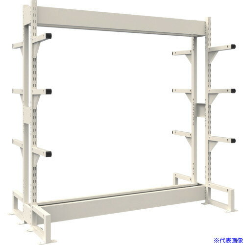 オレンジブック トラスコ中山　TRUSCOTRUSCO ボルトレス長尺保管棚M1.5 複式基本1500X450XH2100 4段 〔品番:VRM1.57554W〕[ 注番:5385106]特長●長尺物の出し入れがスムーズに行え荷傷みの心配も...