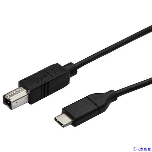 オレンジブック トラスコ中山　TRUSCOStarTech USB 2.0ケーブル/50cm/Type−B − Type−C/480Mbps/オス−オス/ブラック/タイプC − B 〔品番:USB2CB50CM〕[ 注番:5388143]特...