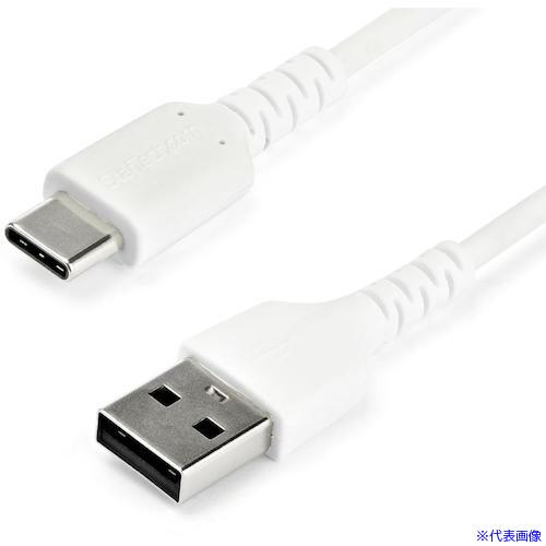 オレンジブック トラスコ中山　TRUSCOStarTech USB 2.0ケーブル/1m/Type−A − Type−C/480Mbps/オス−オス/ホワイト/タイプC − A 〔品番:RUSB2AC1MW〕[ 注番:5388149]特長●...