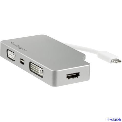 オレンジブック トラスコ中山　TRUSCOStarTech ディスプレイアダプター/USB−C − VGA,DVI,HDMI,Mini DisplayPort/4K 1080p 〔品番:CDPVGDVHDMDP〕[ 注番:5388164]特...