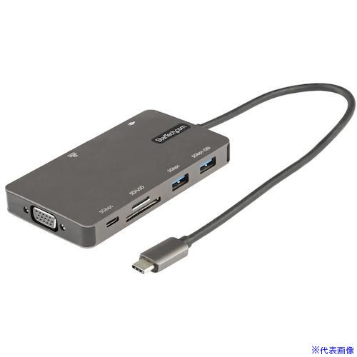 オレンジブック トラスコ中山　TRUSCOStarTech ドッキングステーション/USB−C/4K HDMI/VGA/100W/USBハブ/イーサネット/カードリーダー 〔品番:DKT30CHVSDPD〕[ 注番:5389654]特長●U...