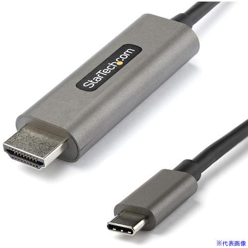 オレンジブック トラスコ中山　TRUSCOStarTech ディスプレイ変換ケーブル/USB−C − HDMI/2m/4K60Hz/HBR3/ブラック/ビデオコンバーター 〔品番:CDP2HDMM2MH〕[ 注番:5389723]特長●HD...