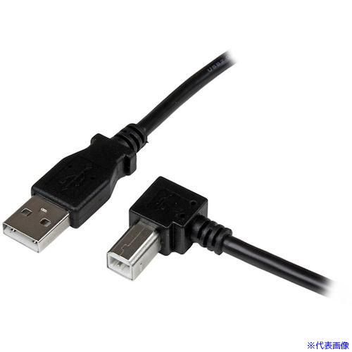 オレンジブック トラスコ中山　TRUSCOStarTech USB 2.0ケーブル/2m/Type−A − L型右向Type−B/480Mbps/オス−オス/ブラック/タイプB 〔品番:USBAB2MR〕[ 注番:5391233]特長●片側...