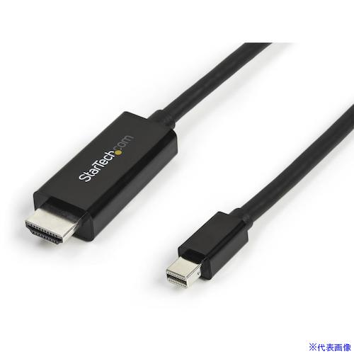 オレンジブック トラスコ中山　TRUSCOスターテック ディスプレイ変換ケーブル/mDP 1.2 - HDMI 1.4/3m/4K30Hz/ブラック/ビデオコンバーター 〔品番:MDP2HDMM3MB〕[ 注番:5391290]特長●Min...