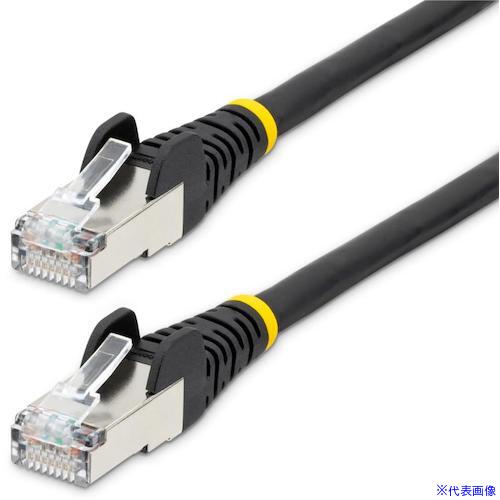 オレンジブック トラスコ中山　TRUSCOStarTech カテゴリ6A LANケーブル/2m/ブラック/10GbE 500MHz/ハロゲンフリー/ツメ折れ防止機構付/CAT6A 〔品番:NLBK2MCAT6APATCH〕[ 注番:5397...
