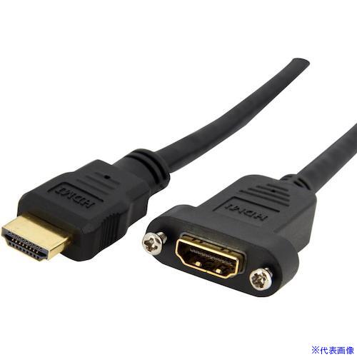 オレンジブック トラスコ中山　TRUSCOスターテック HDMI 1.4ケーブル/91cm/4K30Hz/パネルマウント型/ハイスピード/メス-オス/モニターケーブル 〔品番:HDMIPNLFM3〕[ 注番:5397343]特長●アクセスし...