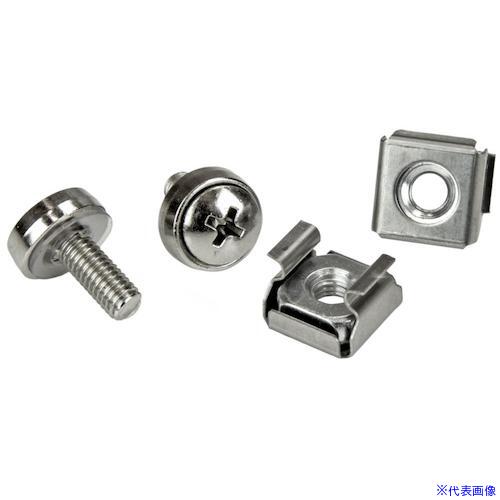 オレンジブック トラスコ中山　TRUSCOスターテック サーバーラック金具/ケージナット・ネジ/M5/20セット/シルバー/IT AV ネットワーク機器 ラック用 〔品番:CABSCRWM520〕[ 注番:5398544]特長●ラックマウン...
