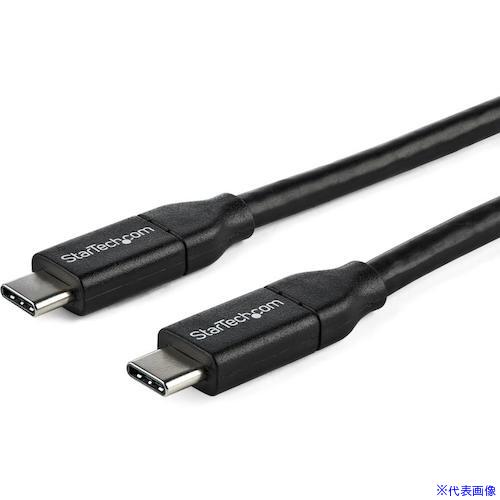 オレンジブック トラスコ中山　TRUSCOStarTech USB−Cケーブル/1m/USB 2.0/480Mbps/Type−C − Type−C/5A/オス−オス/ブラック 〔品番:USB2C5C1M〕[ 注番:5400087]特長●U...