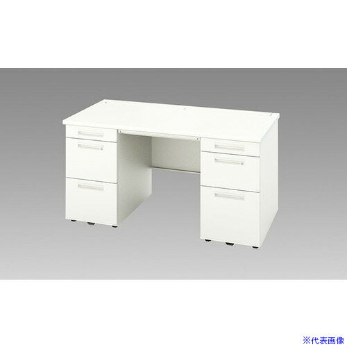 オレンジブック トラスコ中山　TRUSCONAIKI 両袖デスク XEHH型/天板:ホワイト 本体:クリアーホワイト/W1400×D800×H720 〔品番:XEHH148BGWH〕[ 注番:5443541]特長●これからのワークスタイルに...