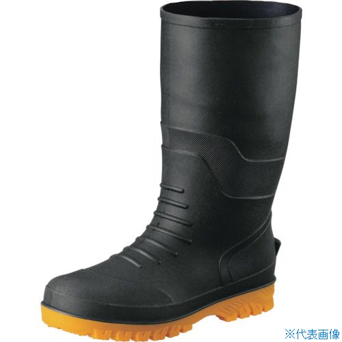 オレンジブック トラスコ中山　TRUSCO福山ゴム ガロアTPー100 ブラック M 〔品番:BB15400BKM〕[ 注番:5446720]特長●耐油、鉄製先芯入り、柔軟性に優れた素材です。仕様●寸法(cm)：25.0〜25.5●足幅サイ...
