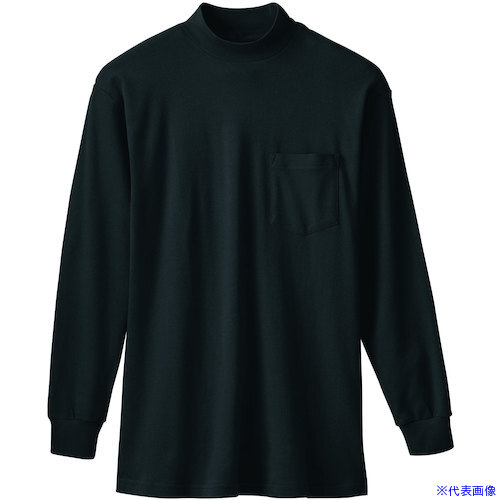オレンジブック トラスコ中山　TRUSCO桑和 50108 長袖ハイネックTシャツ(胸ポケット付き) ブラック 3L 〔品番:5010843L〕[ 注番:5446960]特長●柔らかにのにしっかりとしたスムース編みです。●肌触りが良く吸湿性...