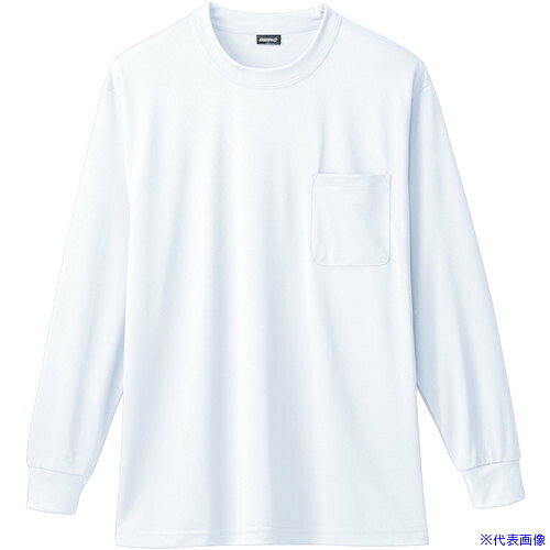 オレンジブック トラスコ中山　TRUSCO桑和 50384 長袖Tシャツ(胸ポケット付き) ホワイト 4L 〔品番:50384004L〕[ 注番:5447067]特長●通気性に優れたハニカムメッシュ（裏使い）を使用しています。●吸汗速乾加工...