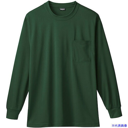 オレンジブック トラスコ中山　TRUSCO桑和 50384 長袖Tシャツ(胸ポケット付き) アーミー L 〔品番:5038482L〕[ 注番:5448730]特長●通気性に優れたハニカムメッシュ（裏使い）を使用しています。●吸汗速乾加工によ...