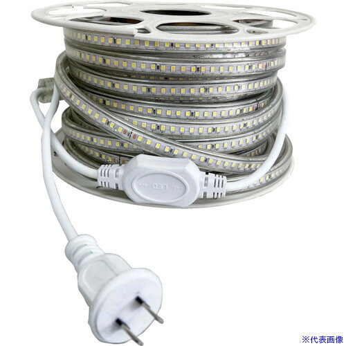 オレンジブック トラスコ中山　TRUSCO富士倉 LEDロープライト 片面発光 20M 白色 〔品番:FRLW20M〕[ 注番:5448852]特長●1mにLEDチップを144個採用し、長さ20mを一気に照らす照明装置です。●1m当たりの照...