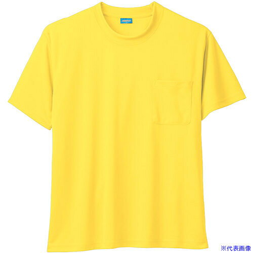 オレンジブック トラスコ中山　TRUSCO桑和 50381 半袖Tシャツ(胸ポケット付き) イエロー SS 〔品番:5038173SS〕[ 注番:5451790]特長●通気性に優れたハニカムメッシュ（裏使い）を使用しています。●吸汗速乾加工...