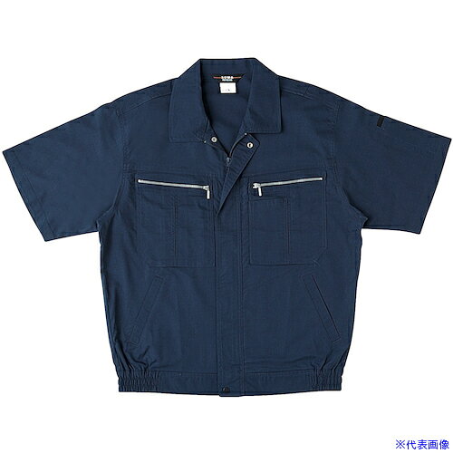 オレンジブック トラスコ中山　TRUSCO桑和 271 半袖ブルゾン ネイビー M 〔品番:2711M〕[ 注番:5453669]特長●信頼の日本製、綿高混率生地「ツーエース」を使用しています。●二層構造糸による優れた吸汗性とさわやかな肌触...