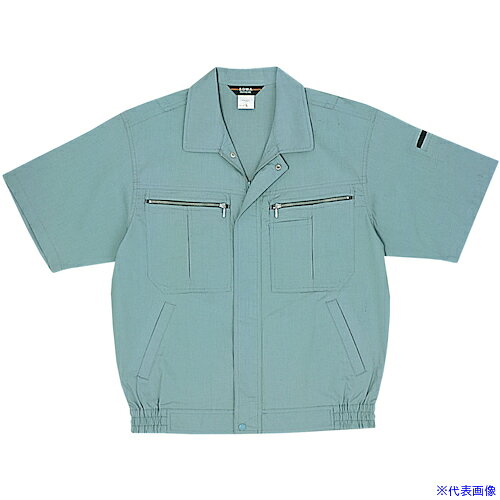 オレンジブック トラスコ中山　TRUSCO桑和 271 半袖ブルゾン ミストグリーン 6L 〔品番:2711006L〕[ 注番:5454884]特長●信頼の日本製、綿高混率生地「ツーエース」を使用しています。●二層構造糸による優れた吸汗性と...