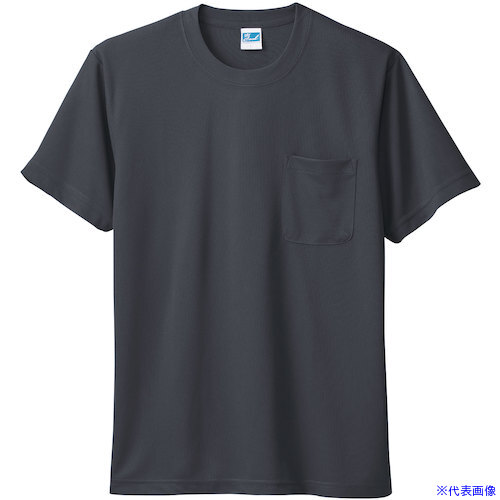 オレンジブック トラスコ中山　TRUSCO桑和 50121 半袖Tシャツ(胸ポケット付き) チャコールグレー S 〔品番:5012123S〕[ 注番:5461614]特長●吸汗速乾糸を使用したサラッと快適な肌触りです。仕様●色：チャコールグ...
