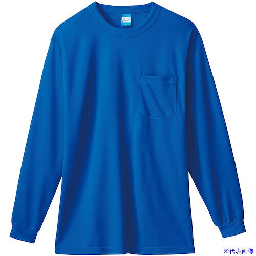 オレンジブック トラスコ中山　TRUSCO桑和 50122 長袖Tシャツ(胸ポケット付き) ロイヤルブルー 4L 〔品番:501222034L〕[ 注番:5462145]特長●吸汗速乾糸を使用したサラッと快適な肌触りです。仕様●色：ロイヤル...
