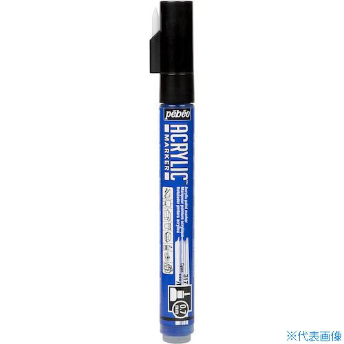 オレンジブック トラスコ中山　TRUSCOPebeo アクリリックマーカー 0.7mm 極細ラウンド シアン 〔品番:205617〕[ 注番:5463381]特長●乾くと耐水性になります。用途●紙、カードボード、木、石膏、アセテート、焼成粘...