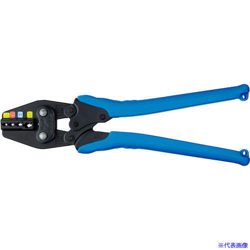 オレンジブック トラスコ中山　TRUSCOTTC 圧着工具 絶縁被覆付圧着端子・スリーブ用 〔品番:TPZ5〕[ 注番:5519680]特長●より軽い力で圧着が可能となるよう、最も倍力率が高くなる位置関係を構造力学計算した二重テコのトグル機...