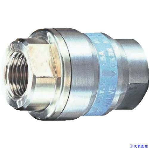 オレンジブック トラスコ中山　TRUSCOTLV スプリングディスク式逆止弁 CK3M-Rc-25-C3604 (ねじ込み) 〔品番:CK3MRC25C3604〕[ 注番:5552296]特長●高いシール性で信頼のあるディスク式逆止弁で方向...