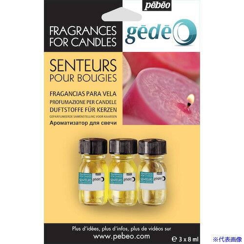 オレンジブック トラスコ中山　TRUSCOPebeo キャンドル香水 8mlx3種 〔品番:766225〕[ 注番:5565741]特長●手作りキャンドルワックスに香りをつけるための専用香水です。用途●手作りキャンドル用に。仕様仕様2●森・...