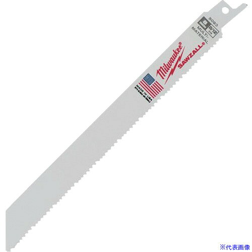 オレンジブック トラスコ中山　TRUSCOmilwaukee 多目的レシプロソーブレード 8/12 TPI 203mm(25本パック) 〔品番:48008093〕[ 注番:5657168]特長用途●木材や釘入り木材、複合材、プラスチック、鉄...