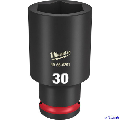 オレンジブック トラスコ中山　TRUSCOmilwaukee SHOCKWAVE IMPACT DUTY ディープインパクトソケット 1/2インチ(12.7mm)角 30mm 〔品番:49666291〕[ 注番:5669656]特長●Mil...